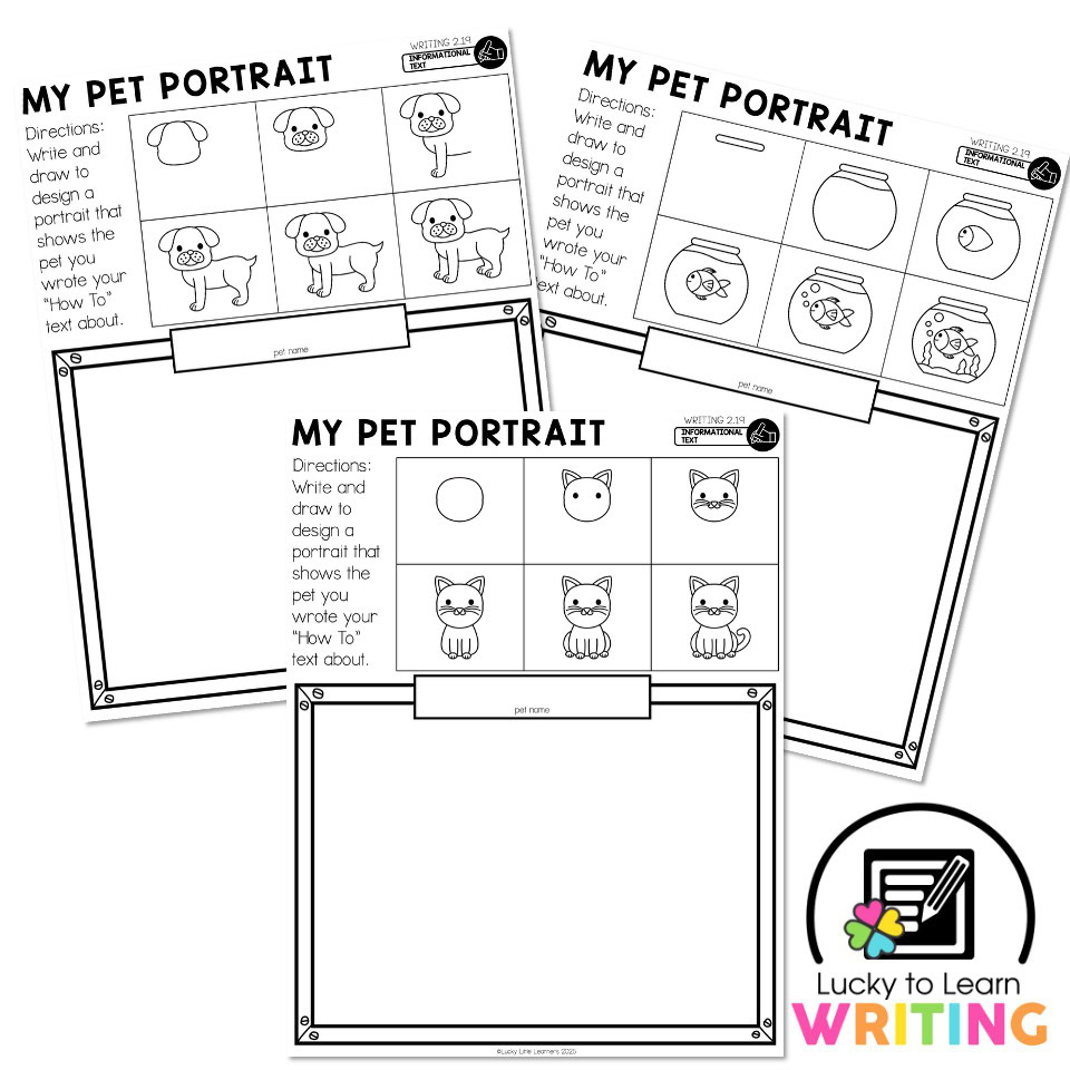 Lucky to Learn Writing 1st Grade - Intro to Informational - Writing 2. ...