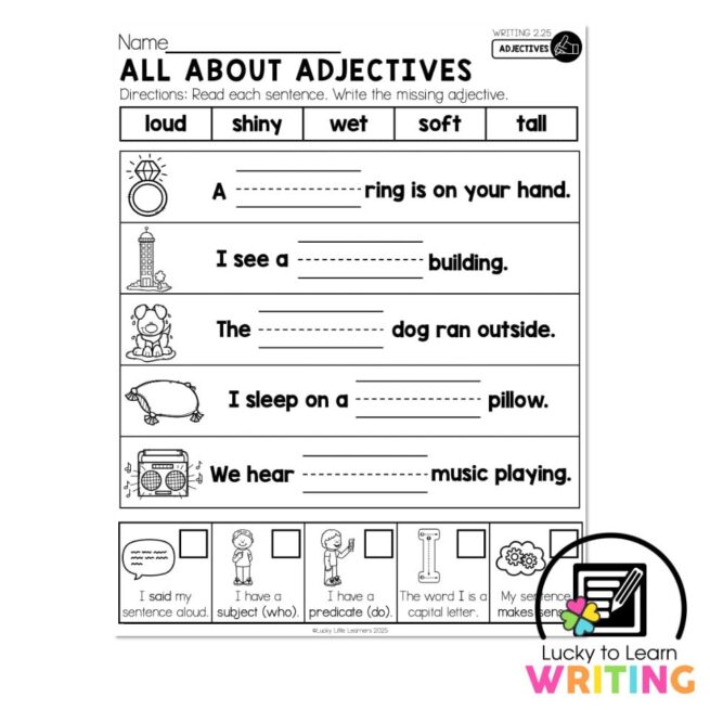 Lucky to Learn Writing 1st Grade - Intro to Informational - Writing 2. ...