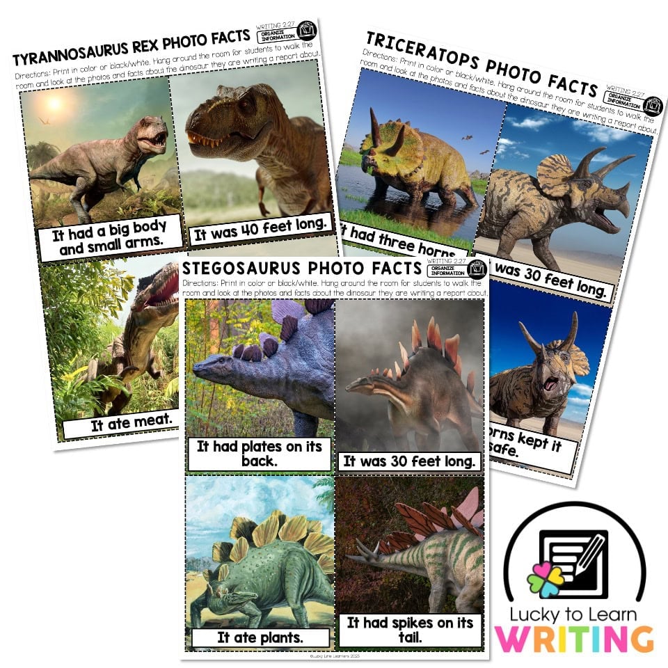 Lucky to Learn Writing 1st Grade - Intro to Informational - Writing 2. ...