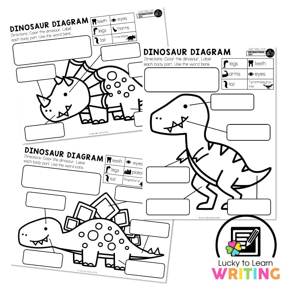 Lucky to Learn Writing 1st Grade - Intro to Informational - Writing 2. ...