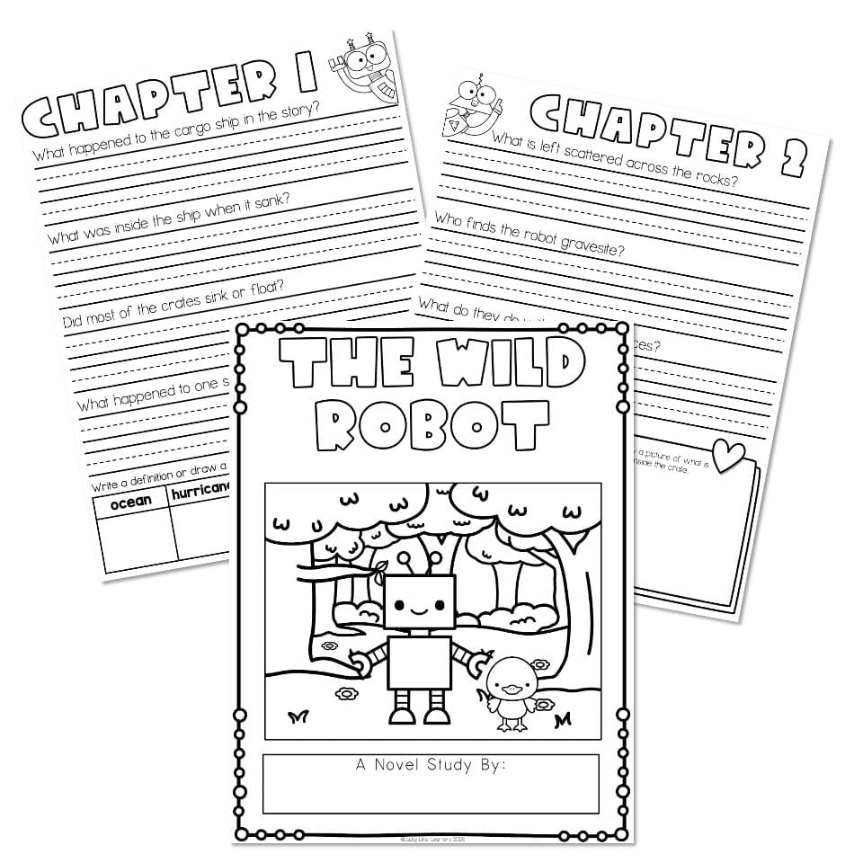 Novel Studies - The Wild Robot - Lucky Little Learners