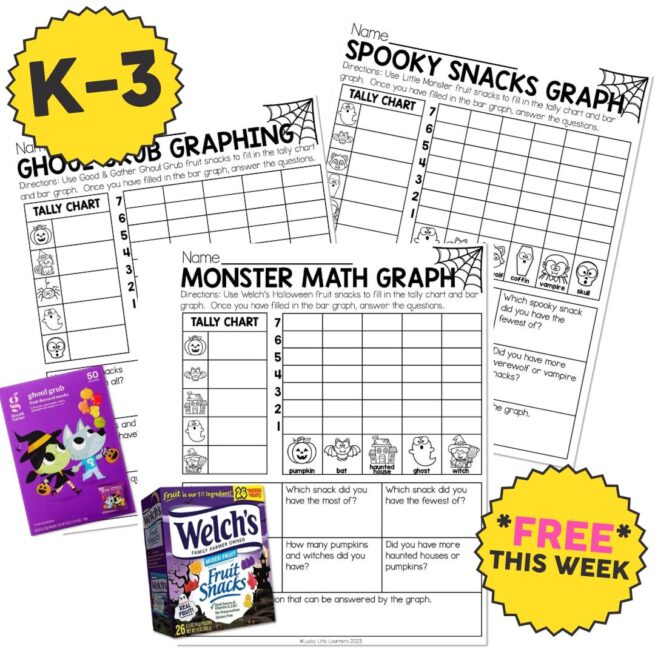 Halloween Fruit Snack Graphing Sample - Lucky Little Learners