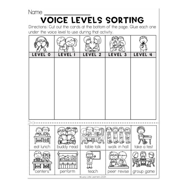 Time to Talk - Behavior - Lesson 1 - Voice Levels - Voice Levels ...