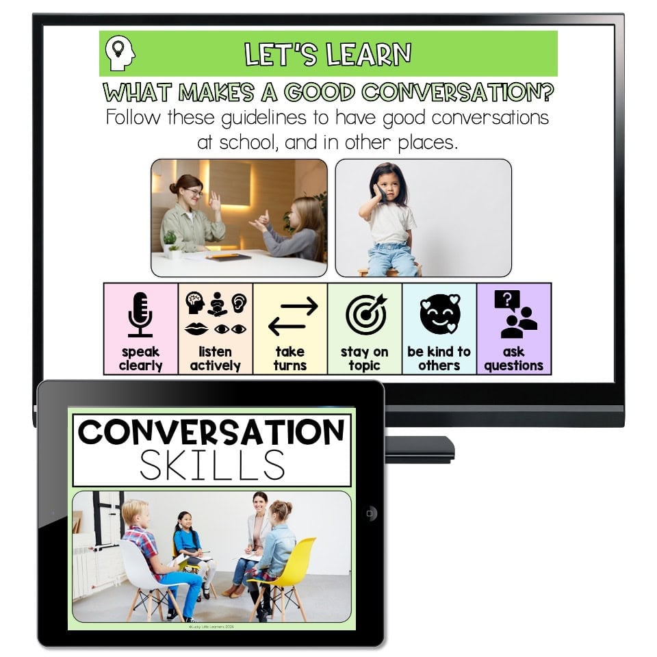 Time to Talk - Behavior - Lesson 4 - Conversation Skills - Teaching ...