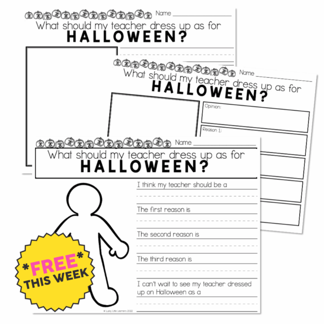 What Should My Teacher Be for Halloween Sample - Lucky Little Learners