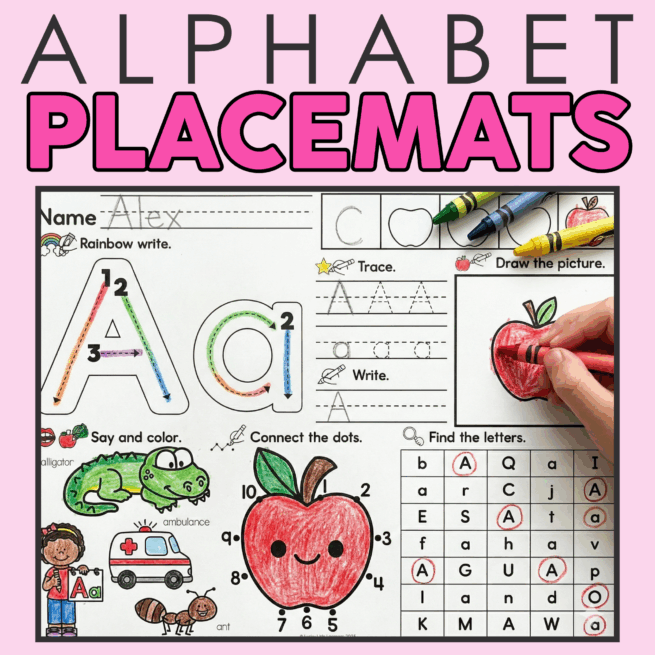 Alphabet Placemats Bundle - Lucky Little Learners