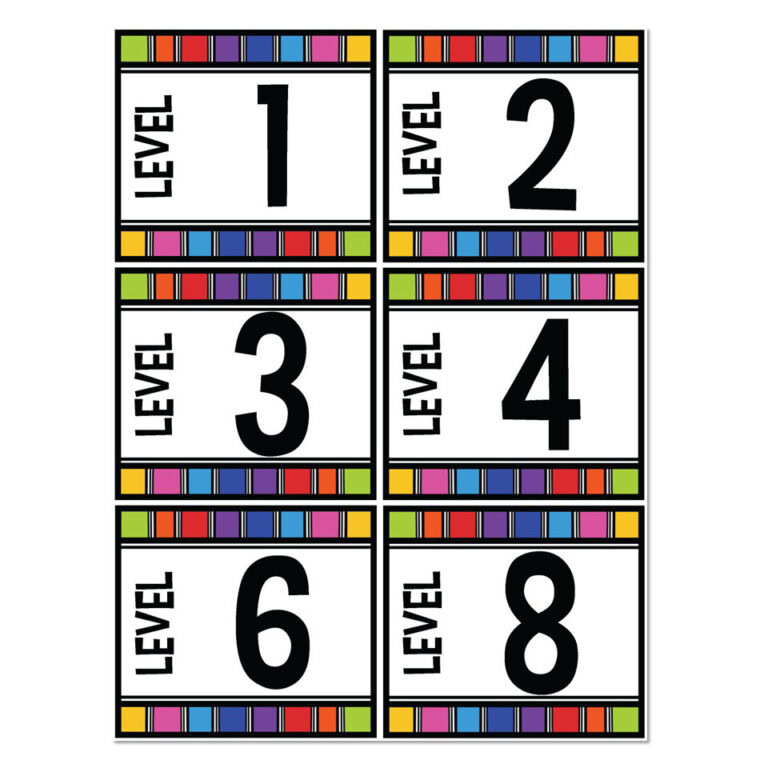 Classroom Organization Labels - Reading Levels - Large - Lucky Little ...