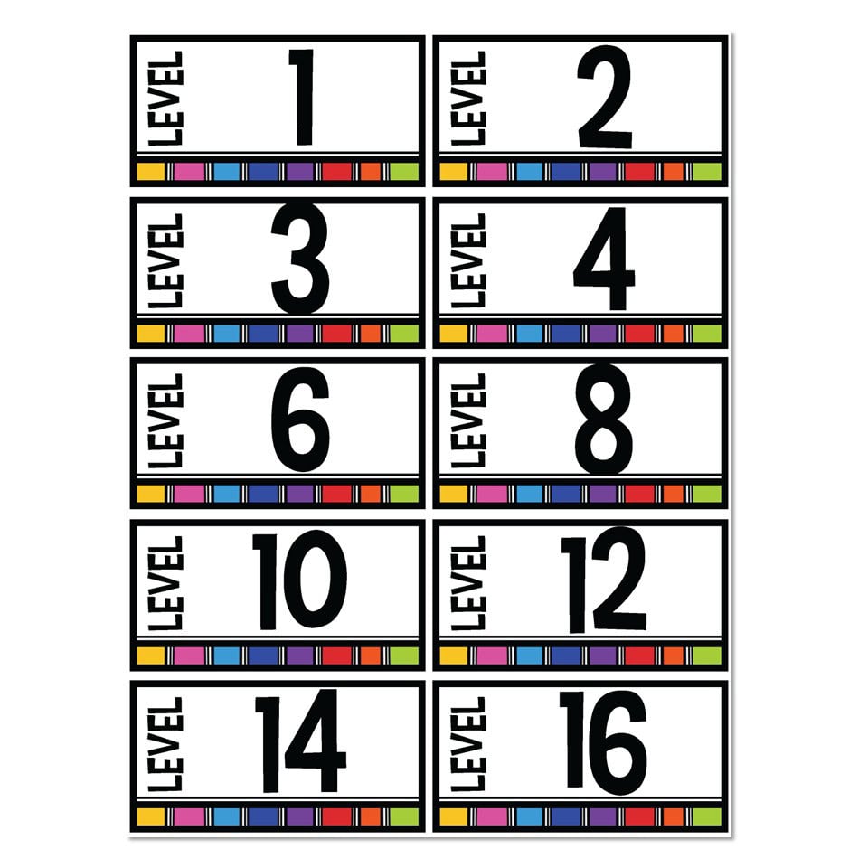 Classroom Organization Labels - Reading Levels - Small - Lucky Little ...