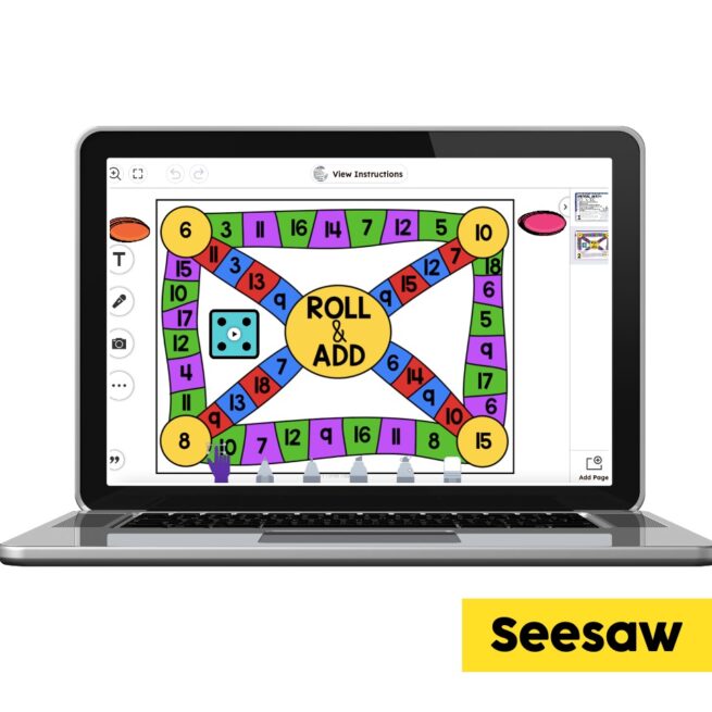 Digital Seesaw - 2nd Grade January Math Center - Mental Math - Lucky ...