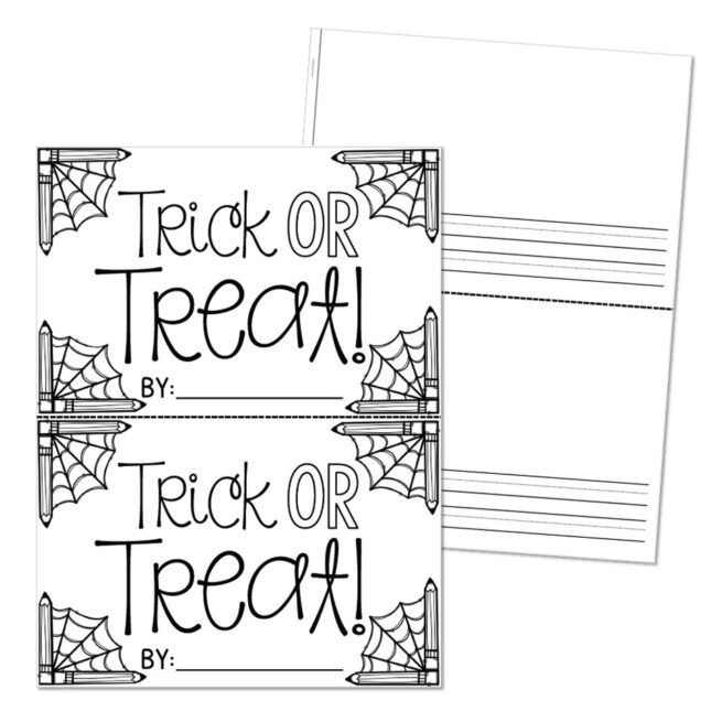 Fall Writer's Workshop - Trick or Treat Mini Book - Lucky Little Learners