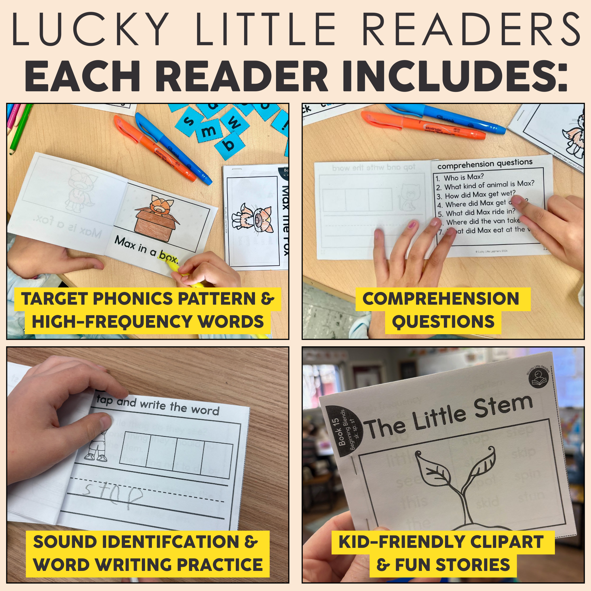 Lucky Little Readers - Beginning Reader Decodables - Fiction - Lucky ...