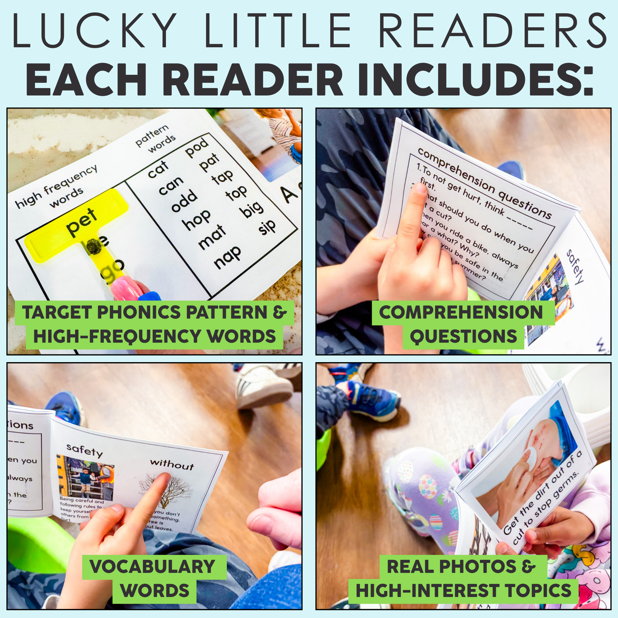 Lucky Little Readers - Beginning Reader Decodables - Nonfiction - Lucky ...