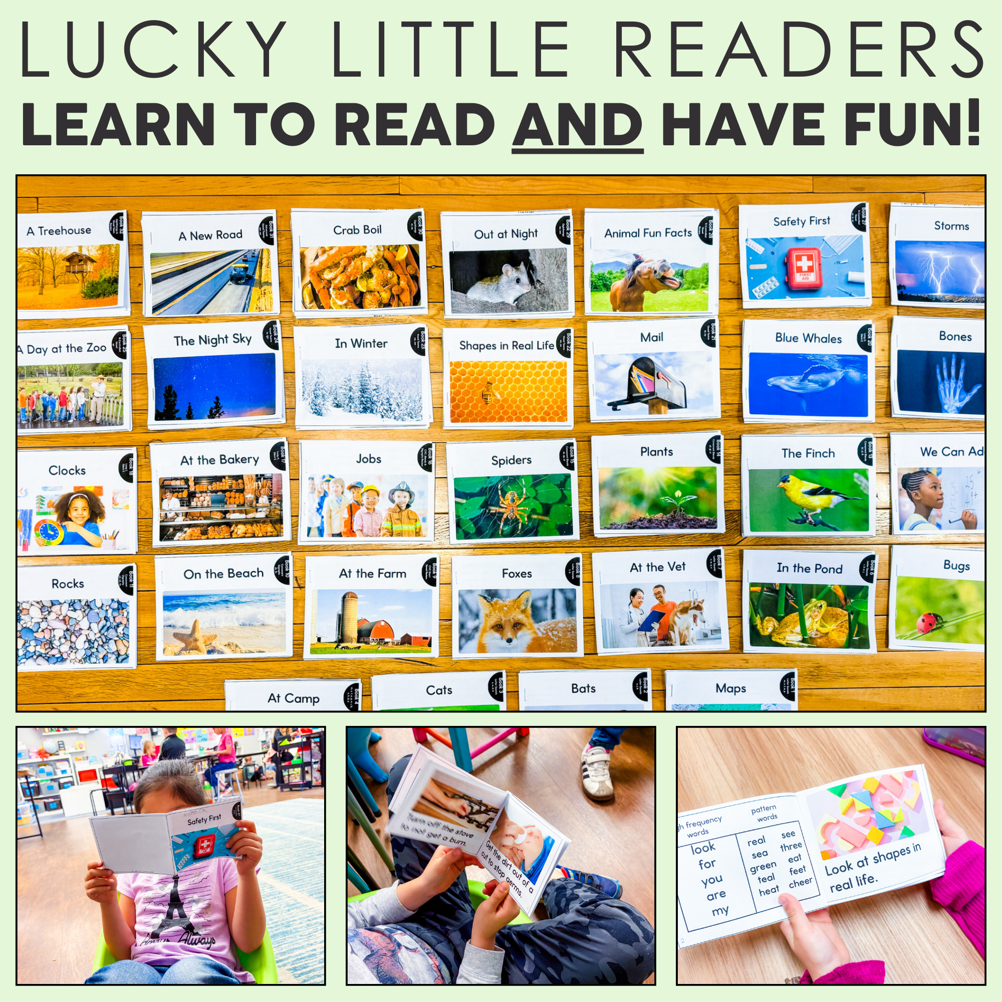 Lucky Little Readers - Beginning Reader Decodables - Nonfiction - Lucky ...
