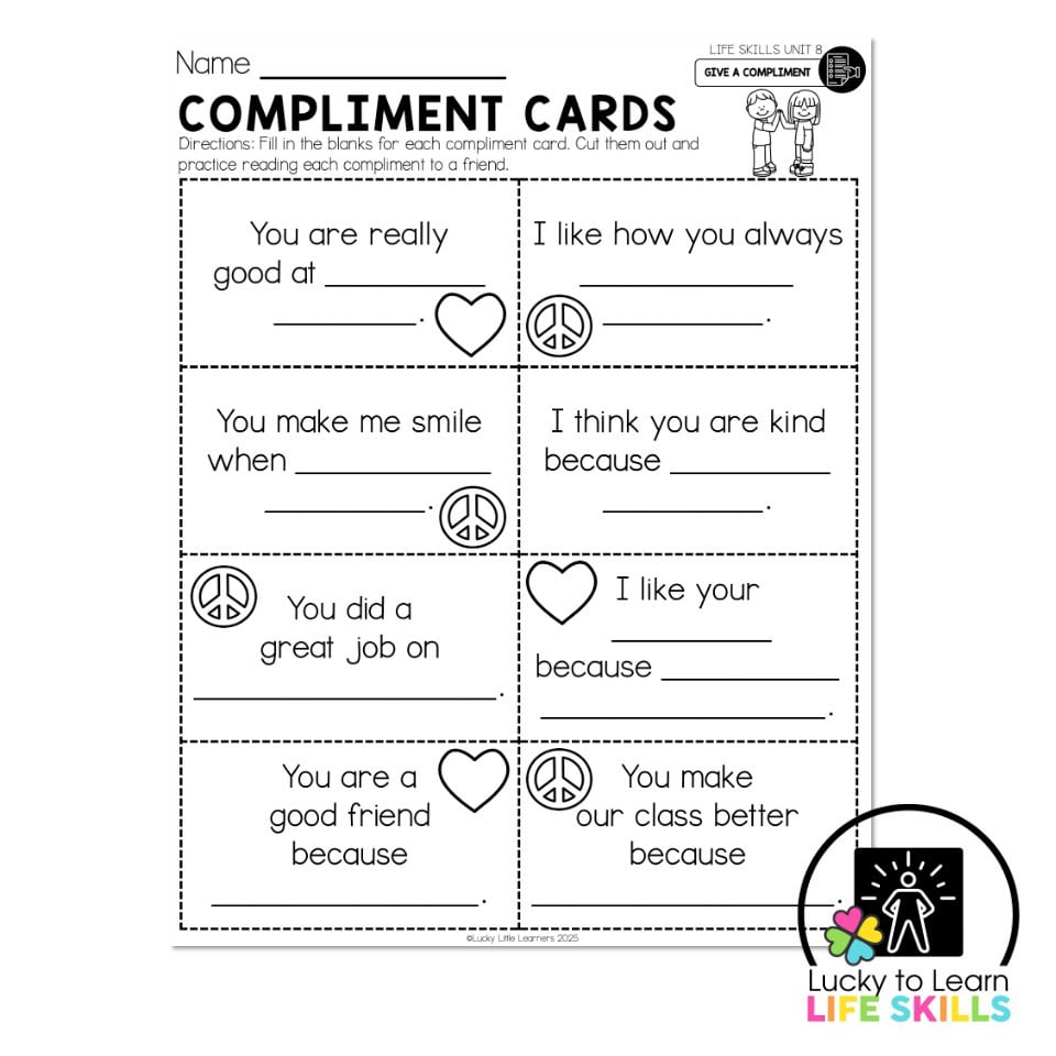 Lucky to Learn Life Skills - Unit 8 Communication and Kindness - Give a ...