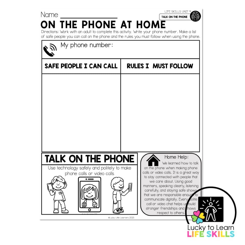 Lucky to Learn Life Skills - Unit 9 Technology and Tools - Talk on the ...