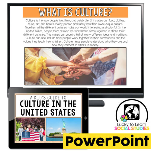 Lucky to Learn Social Studies - Culture in the United States - Teaching ...