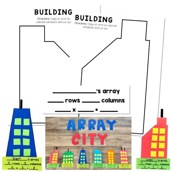 Math - Multiplication - Array City - Lucky Little Learners