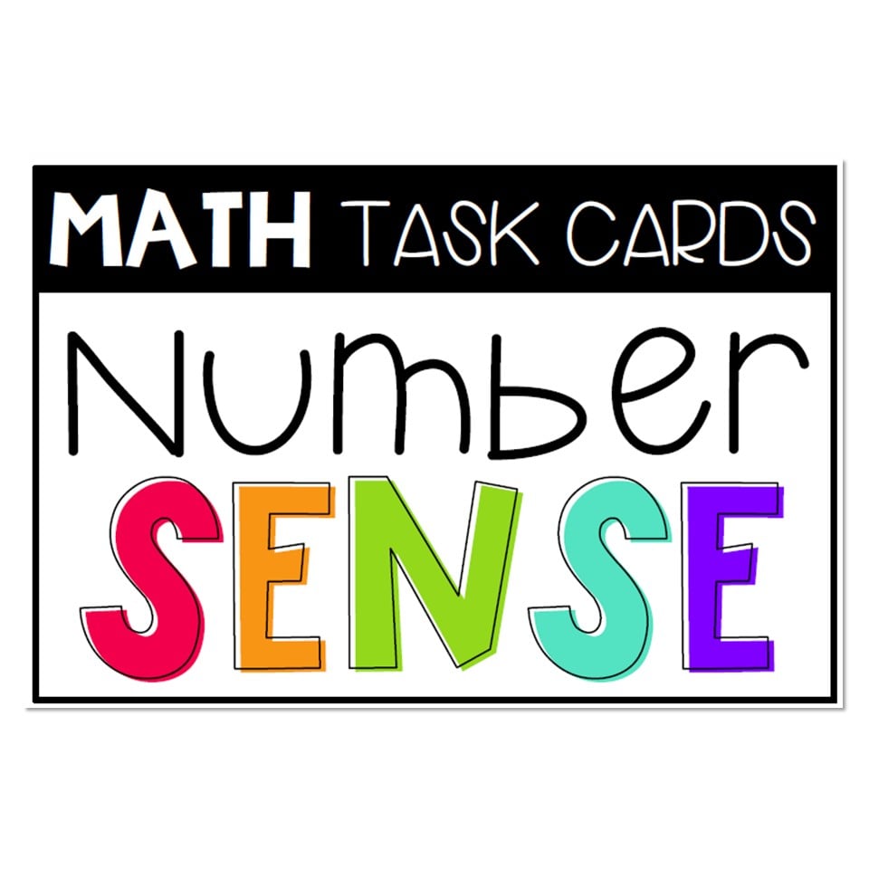 Math Task Cards - Number Sense - Label - Lucky Little Learners