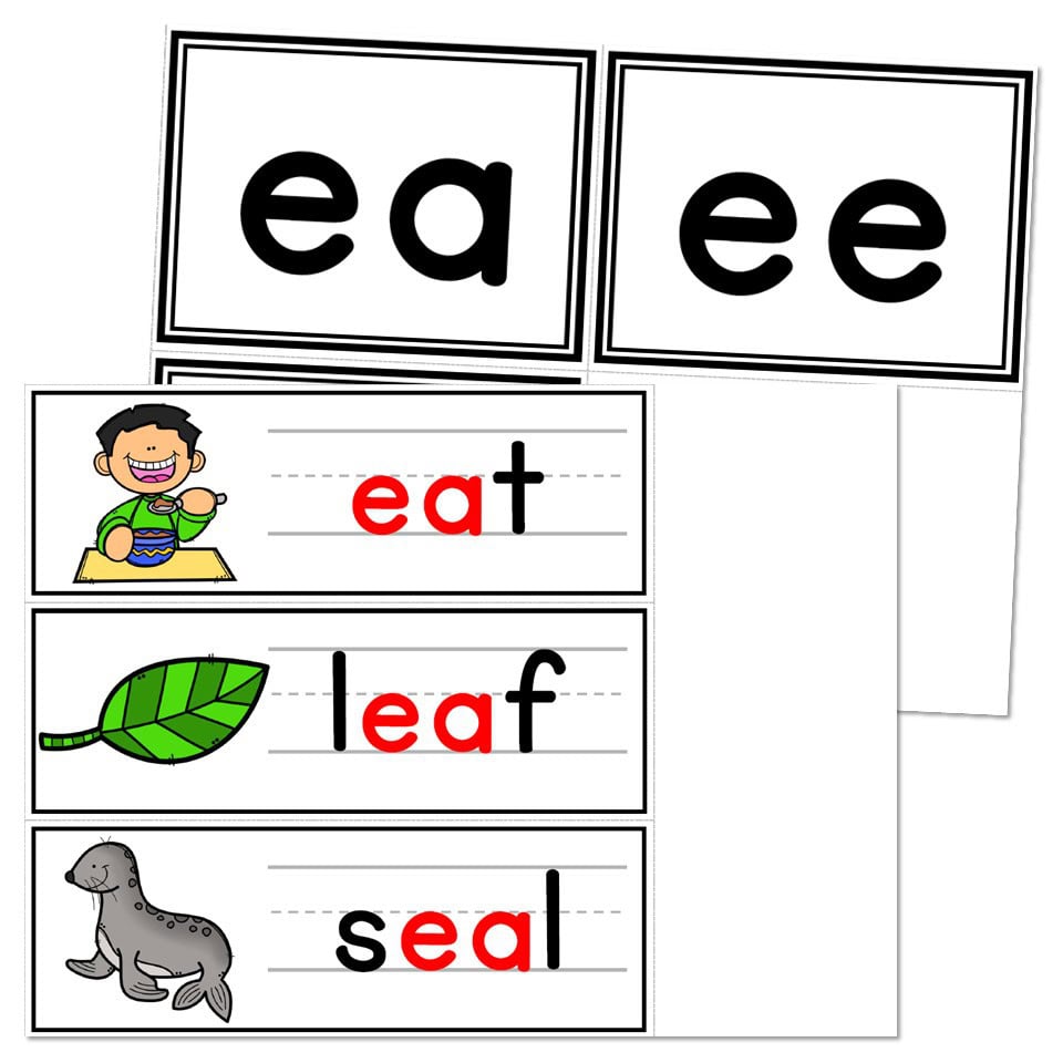 Phonics Word Wall - Long E - Lucky Little Learners