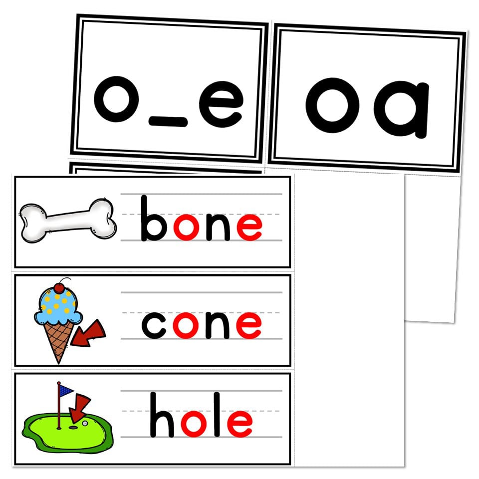 Phonics Word Wall - Long O - Lucky Little Learners