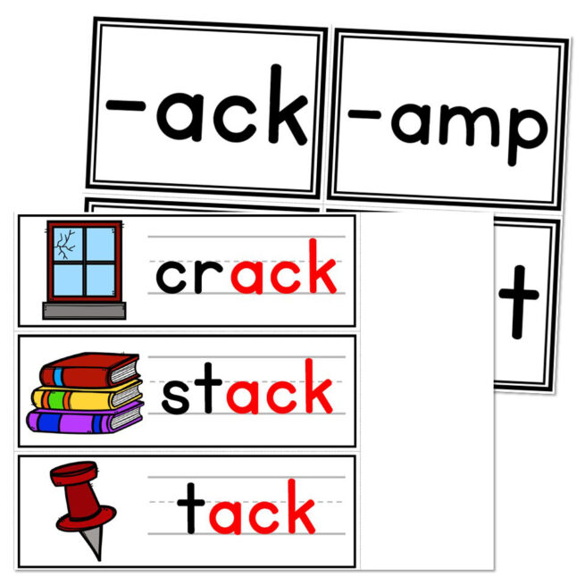 Phonics Word Wall - Short A - Lucky Little Learners