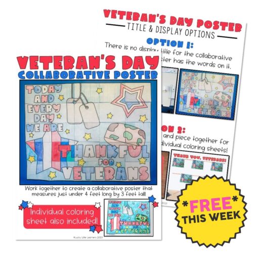 Sample November Hallway Project - Veteran's Day Collaborative Coloring ...