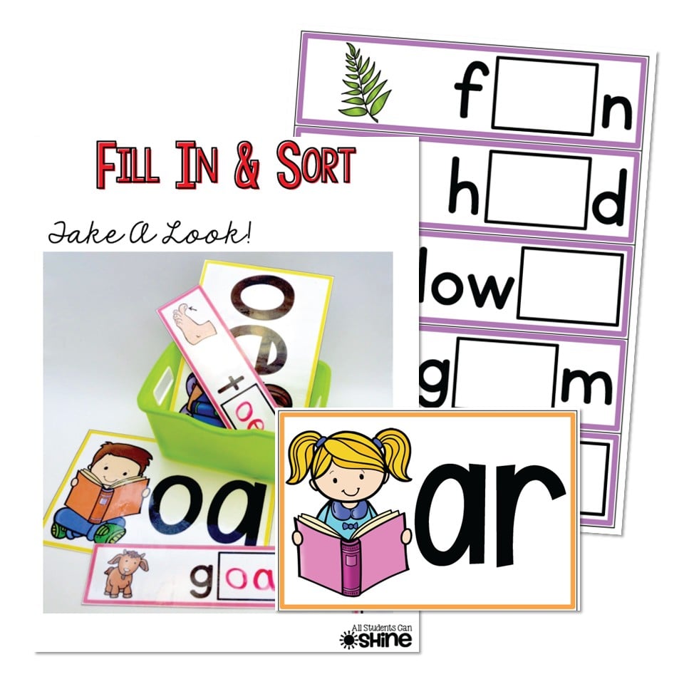 Small Group Reading Activities - Blends and Digraphs - Fill In and Sort ...