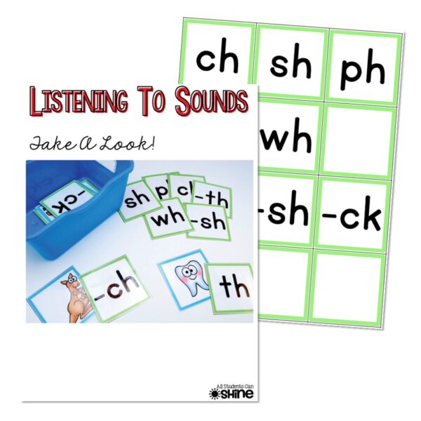 Small Group Reading Activities - Blends and Digraphs - Listening to ...
