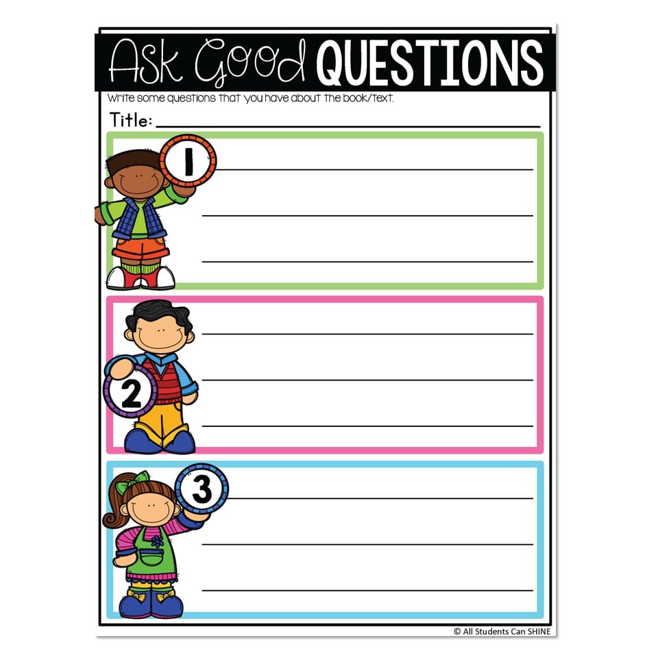 Small Group Reading Activities - Reading Comprehension - Ask Good ...