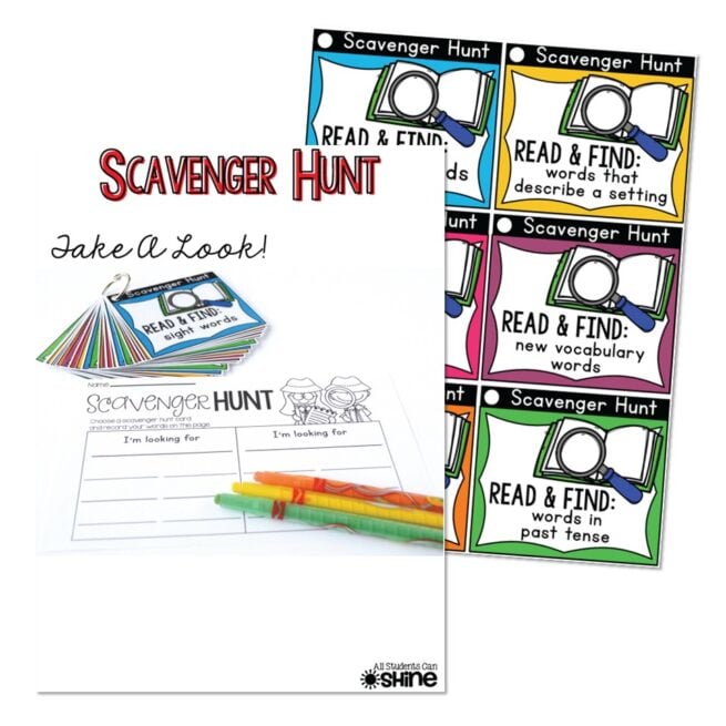 Small Group Reading Activities - Reading Comprehension - Read and Find ...