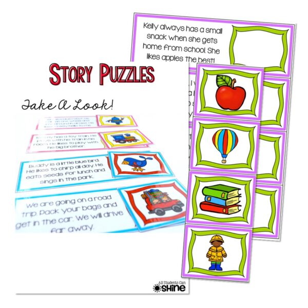 Small Group Reading Activities - Reading Comprehension - Story Puzzles ...