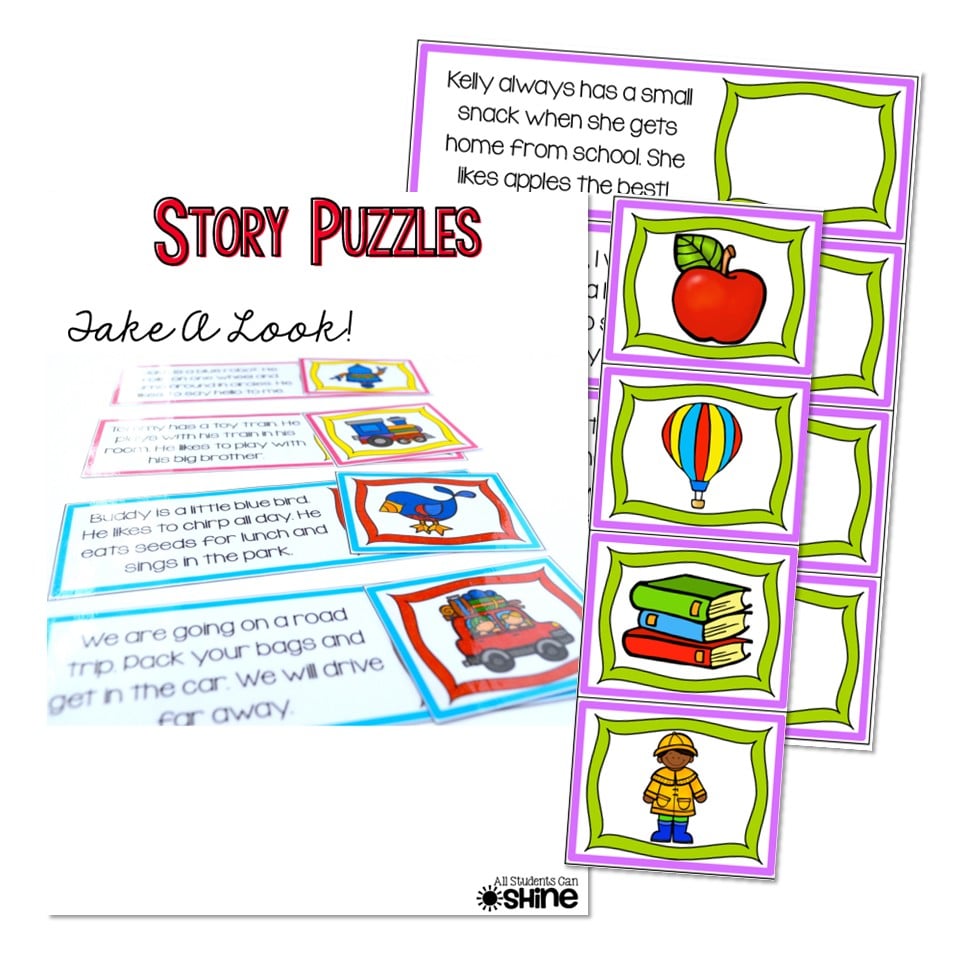 Small Group Reading Activities - Reading Comprehension - Story Puzzles ...