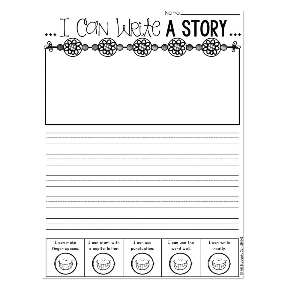 Spring Writer's Workshop - Draw and Write a Story - Lucky Little Learners