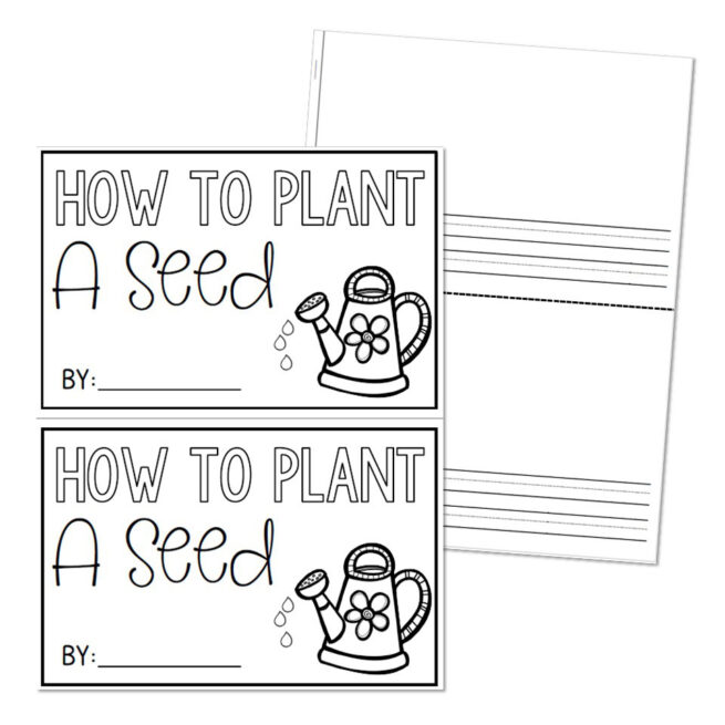 Spring Writer's Workshop - How to Plant a Seed Mini Book - Lucky Little ...