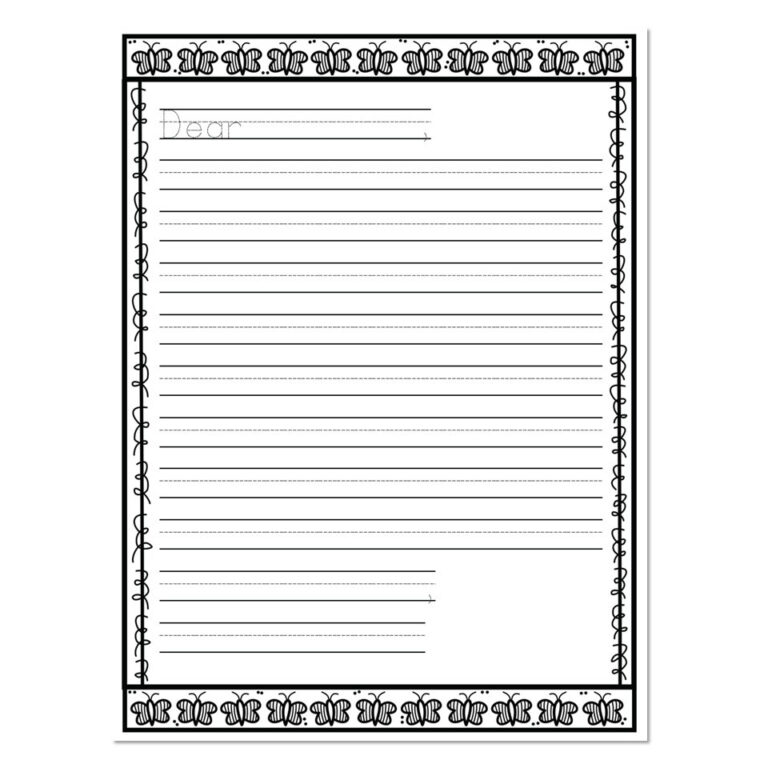 Spring Writer's Workshop - Letter Writing Templates - Lucky Little Learners