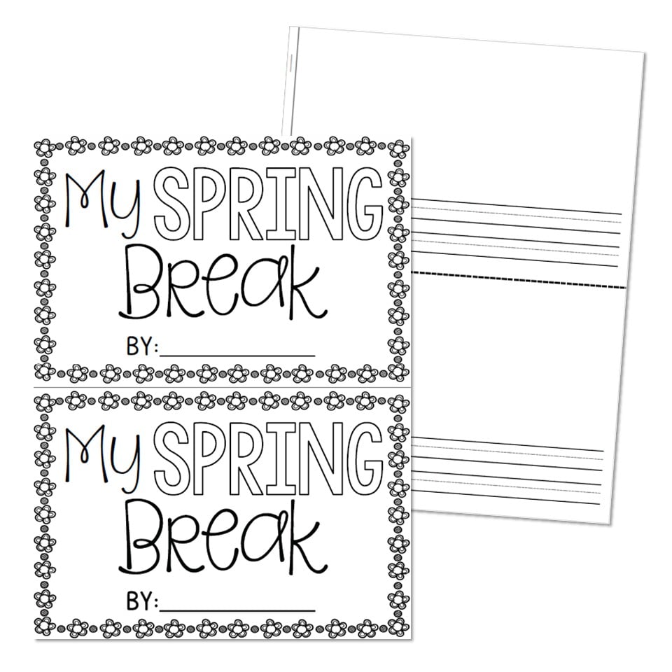 Spring Writer's Workshop - My Spring Break Mini Book - Lucky Little ...