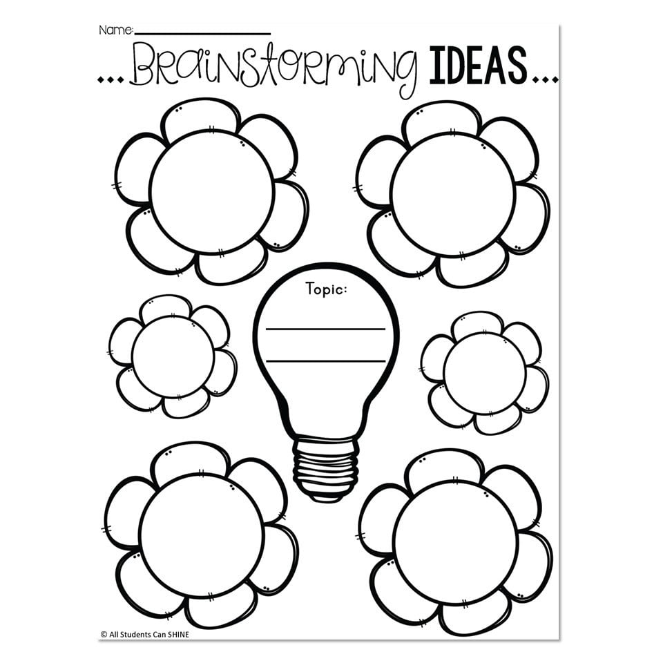 Summer Writer's Workshop - Brainstorming Ideas - Lucky Little Learners