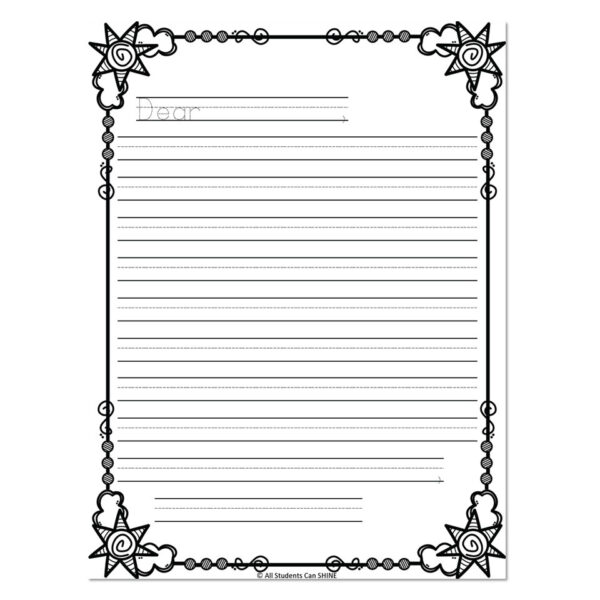 Summer Writer's Workshop - Letter Writing Templates - Lucky Little Learners