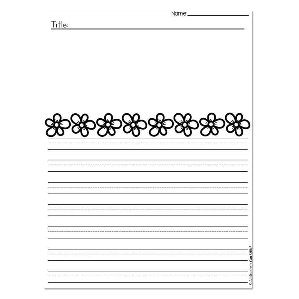 Summer Writer's Workshop - Writing Page Templates - Lucky Little Learners