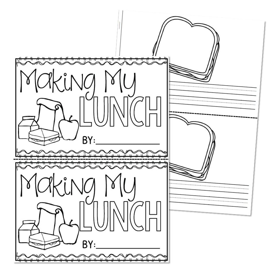 Writer's Workshop - Making My Lunch Mini Book - Lucky Little Learners