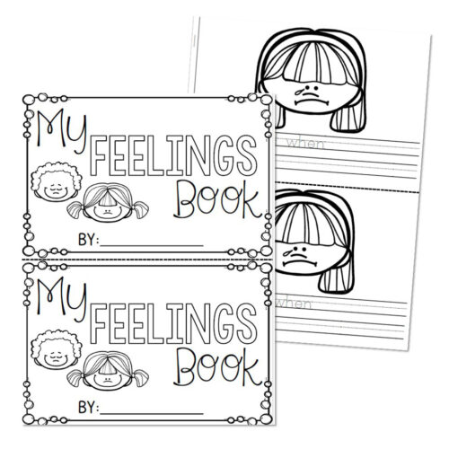 Writer's Workshop - My Feelings Mini Book - Lucky Little Learners