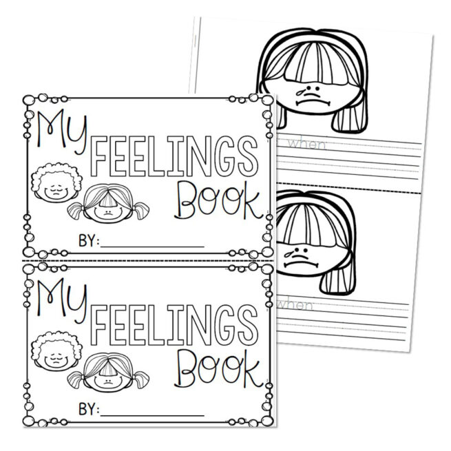 Writer's Workshop - My Feelings Mini Book - Lucky Little Learners