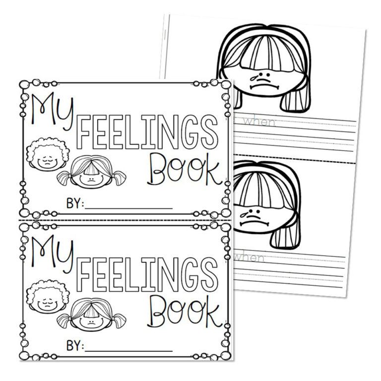 Writer's Workshop - My Feelings Mini Book - Lucky Little Learners