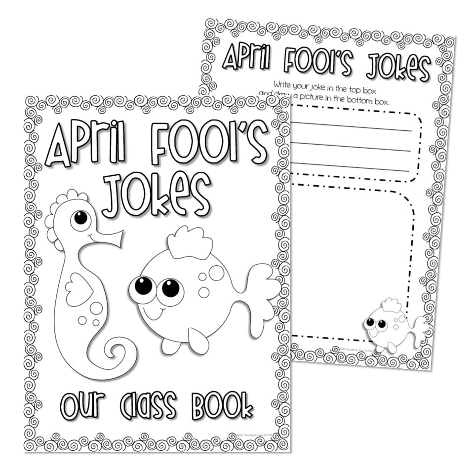 April Fools Craftivity - Class Book - April Fools Jokes - Lucky Little ...