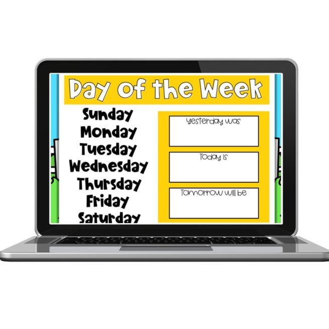 Digital Morning Meeting Calendar - Set 12 - Lucky Little Learners