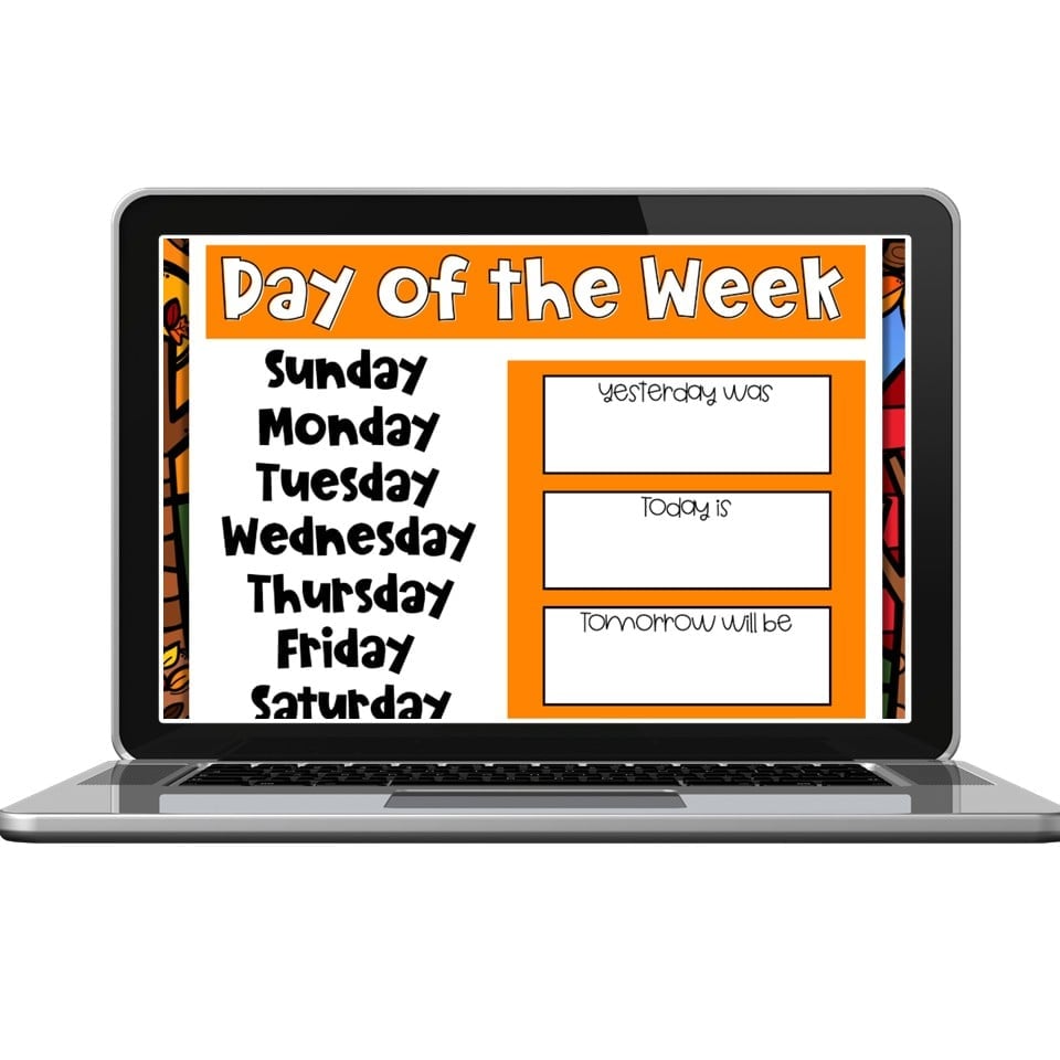 Digital Morning Meeting Calendar - Set 4 - Lucky Little Learners