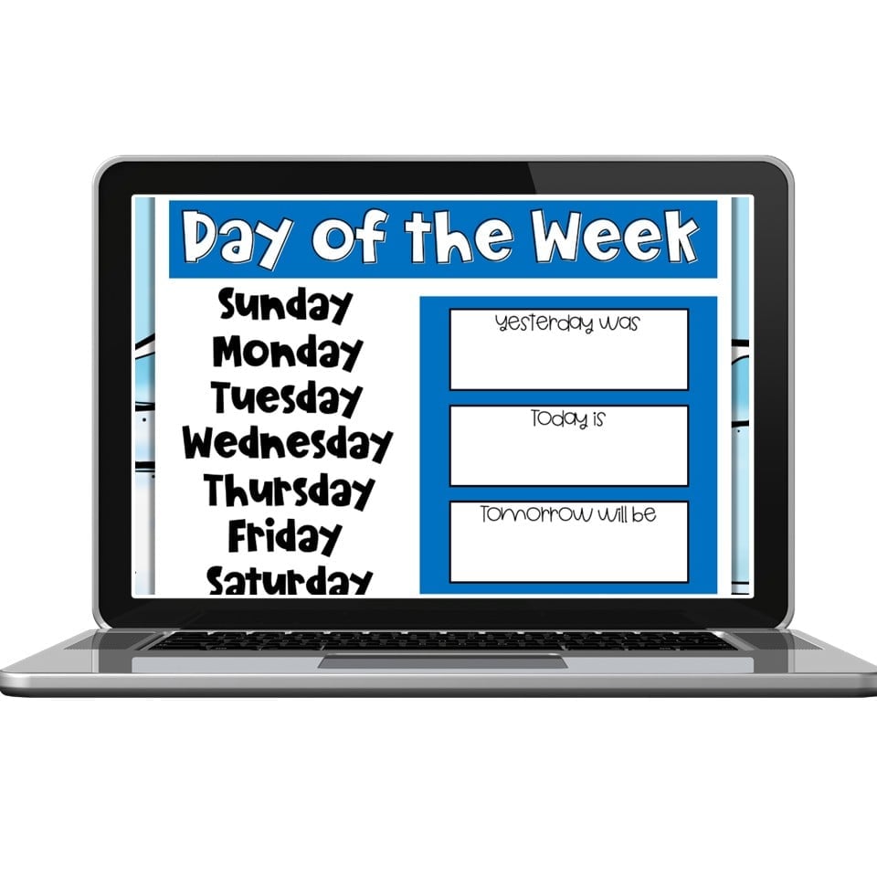 Digital Morning Meeting Calendar - Set 5 - Lucky Little Learners
