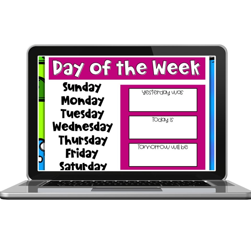 Digital Morning Meeting Calendar - Set 9 - Lucky Little Learners