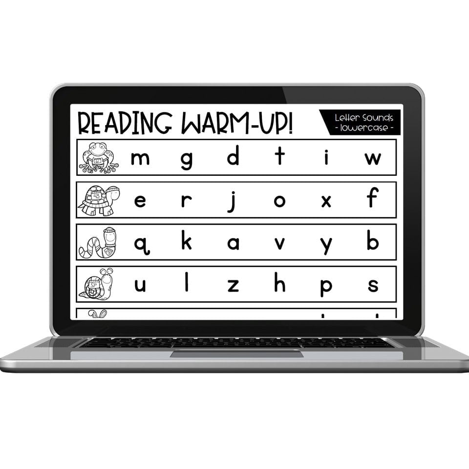Digital Reading Warm-Ups - Phonics - Lucky Little Learners