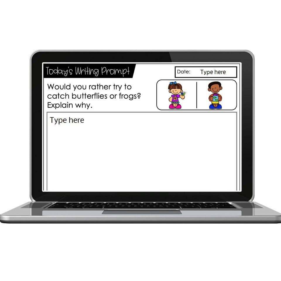 Digital Writing Prompts - May - Lucky Little Learners